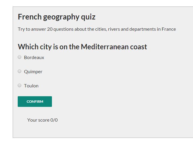 jQuery Quiz multiple choice plugin jQuery Quiz multiple choice plugin